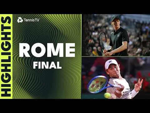 Vidéo : Jannik Sinner bat Casper Ruud à Rome 2026 – Finale • TennisTemple