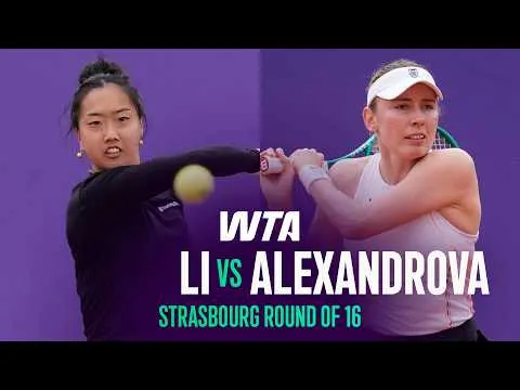 Vidéo : Ann Li bat Ekaterina Alexandrova à Strasbourg 2026 – 2e tour ...