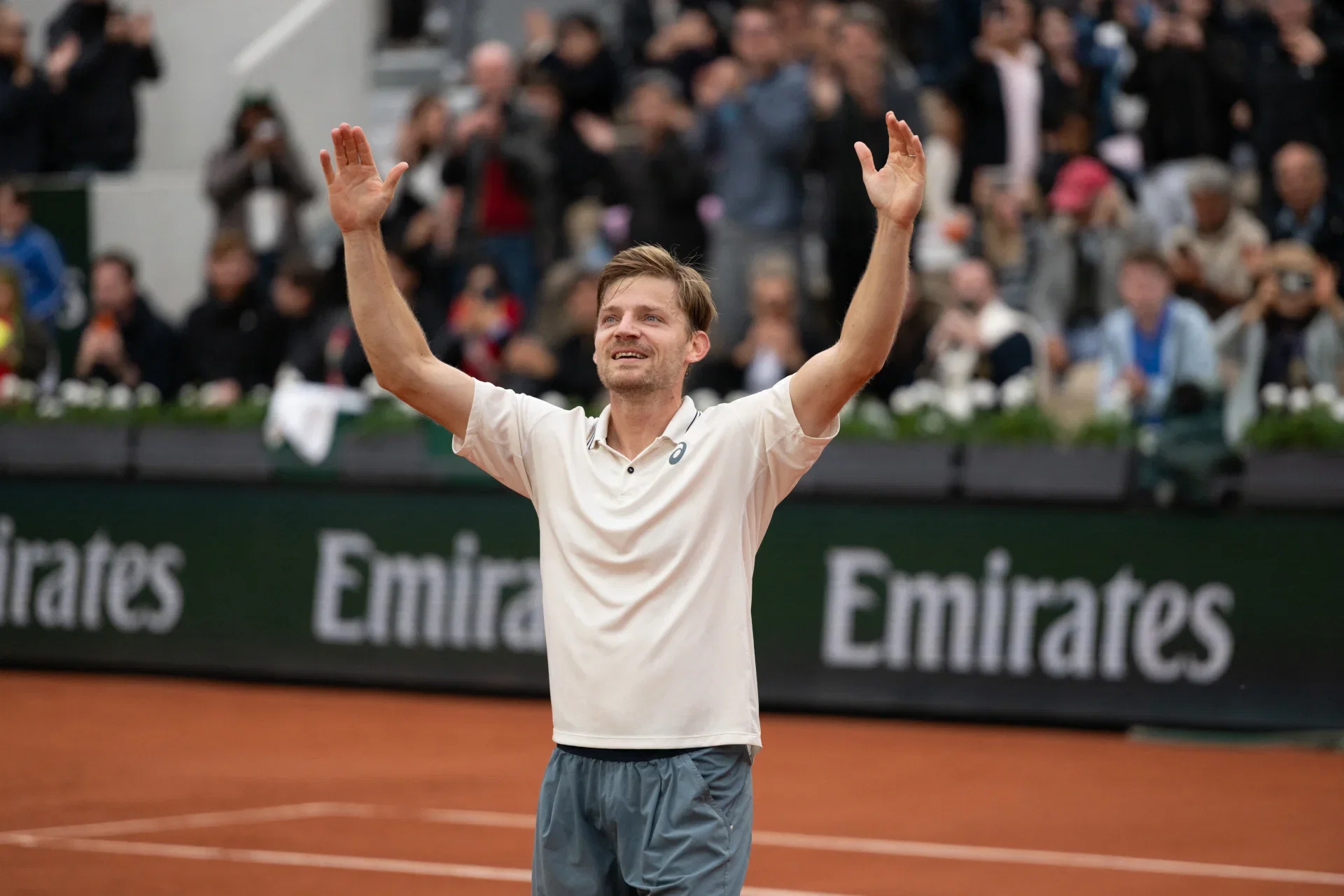 Roland Garros: Ο David Goffin αποχαιρετά με δάκρυα - Ο Samuel του έκανε ...