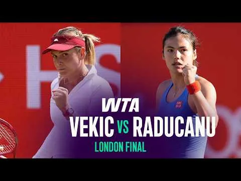 Video : Donna Vekic defeats Emma Raducanu at London 2026 – Final ...